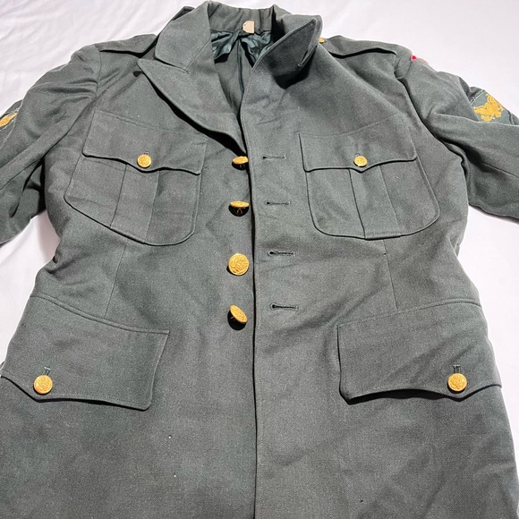 military | Jackets & Coats | Mens Green Military Jacket Size Small 96 ...